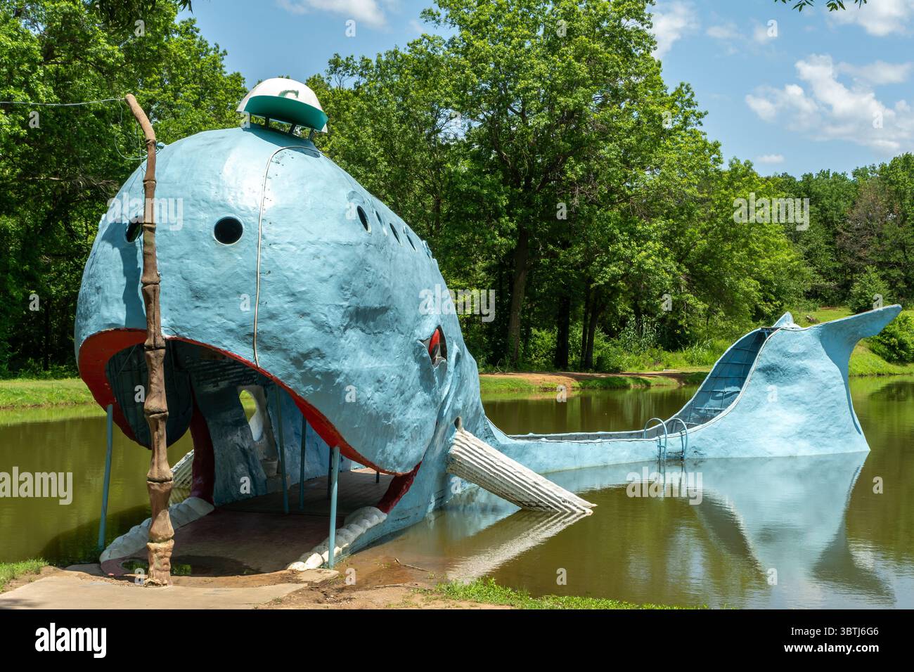Catoosa, Oklahoma, USA - June 18th 2025 - The Blue Whale of Catoosa, a ...
