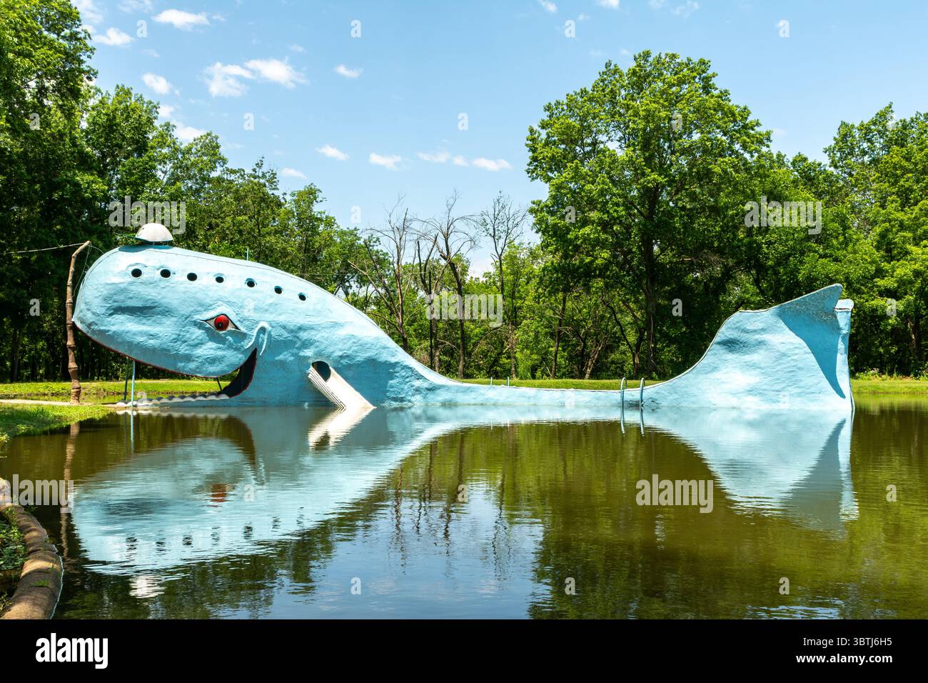Catoosa, Oklahoma, USA - June 18th 2025 - The Blue Whale of Catoosa, a ...