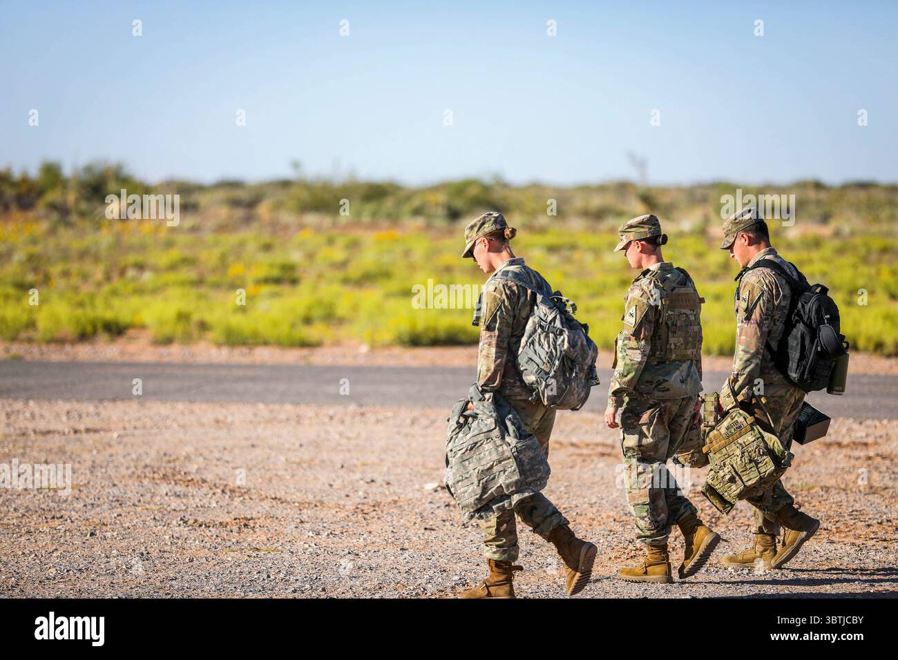 October 10, 2019 - McGregor Range, New Mexico, USA - Soldiers assigned ...
