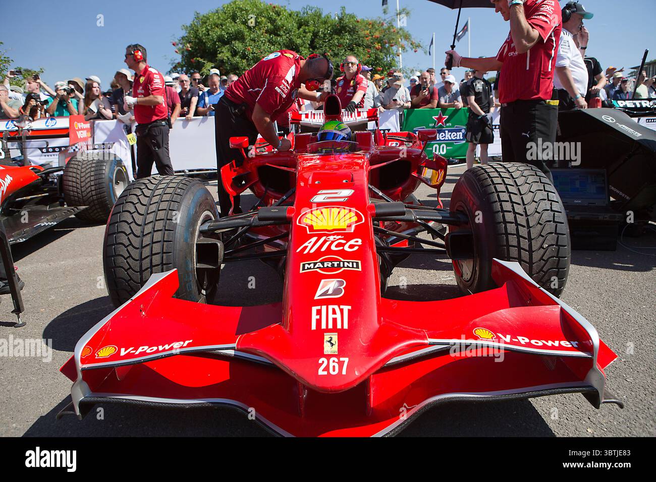 Scuderia Ferrari F1 cars & team at The Festival of Speed at Goodwood ...
