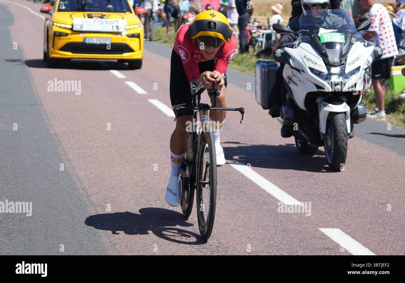 JOHANNESSEN Tobias Halland during the Tour de France 2025, UCI ...