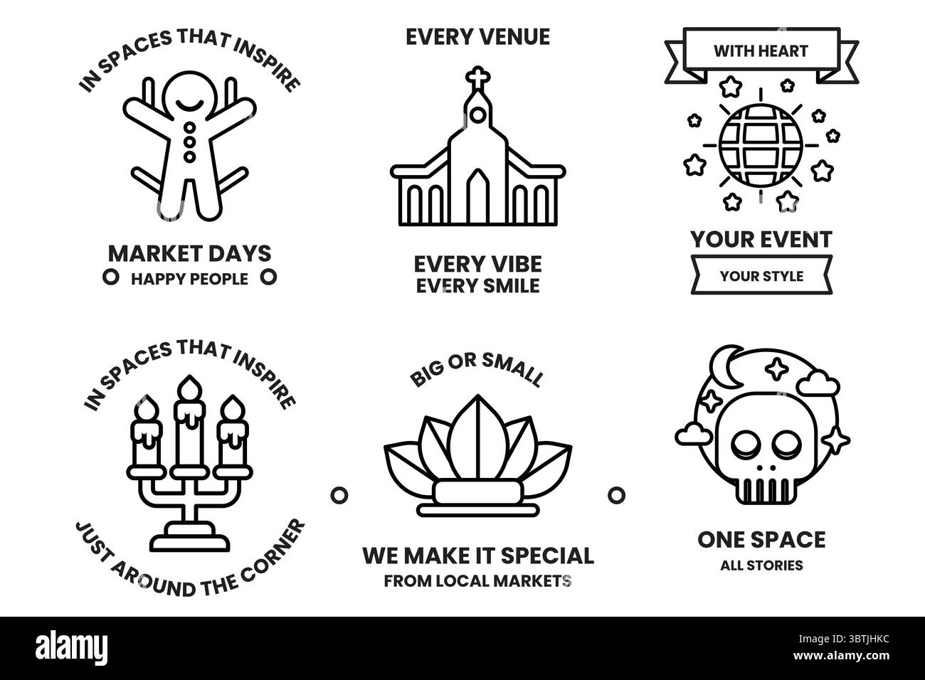 Spaces filled Stock Vector Images - Alamy