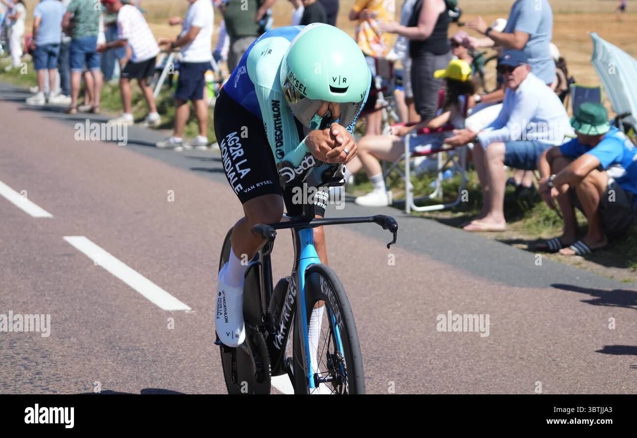 TRONCHON Bastien during the Tour de France 2025, UCI WorldTour cycling ...