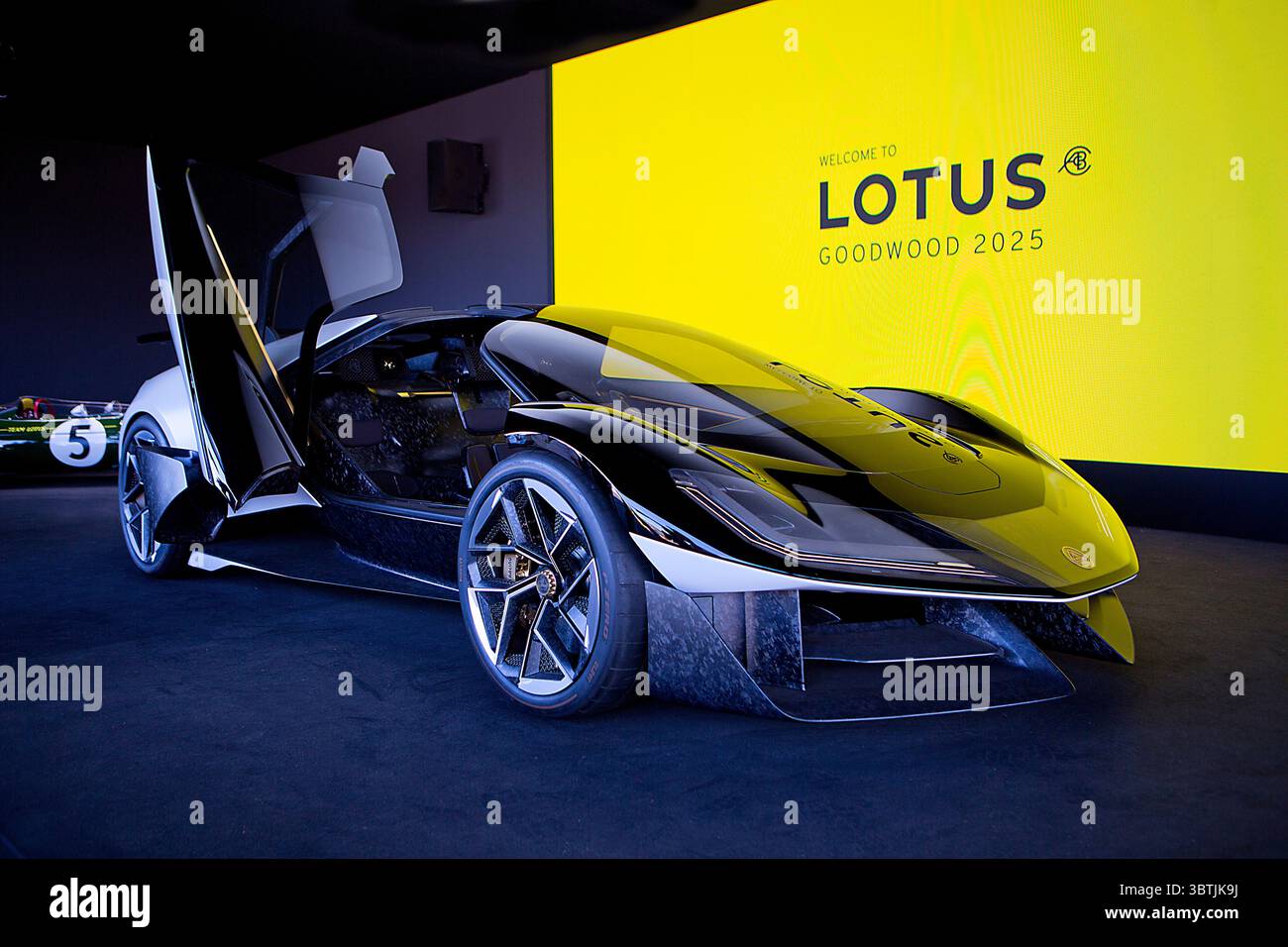 Lotus Theory 1 Evija and JPS Livery at The Festival of Speed at ...