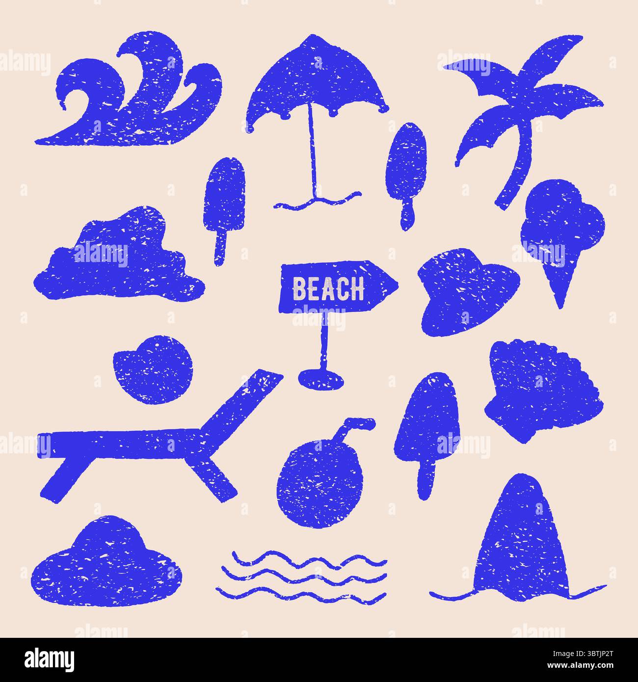 Surfing summer vacation cruise Stock Vector Images - Alamy