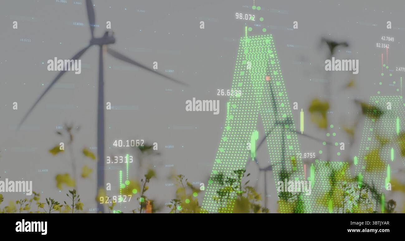 Wind turbine generating power data hi-res stock photography and images ...