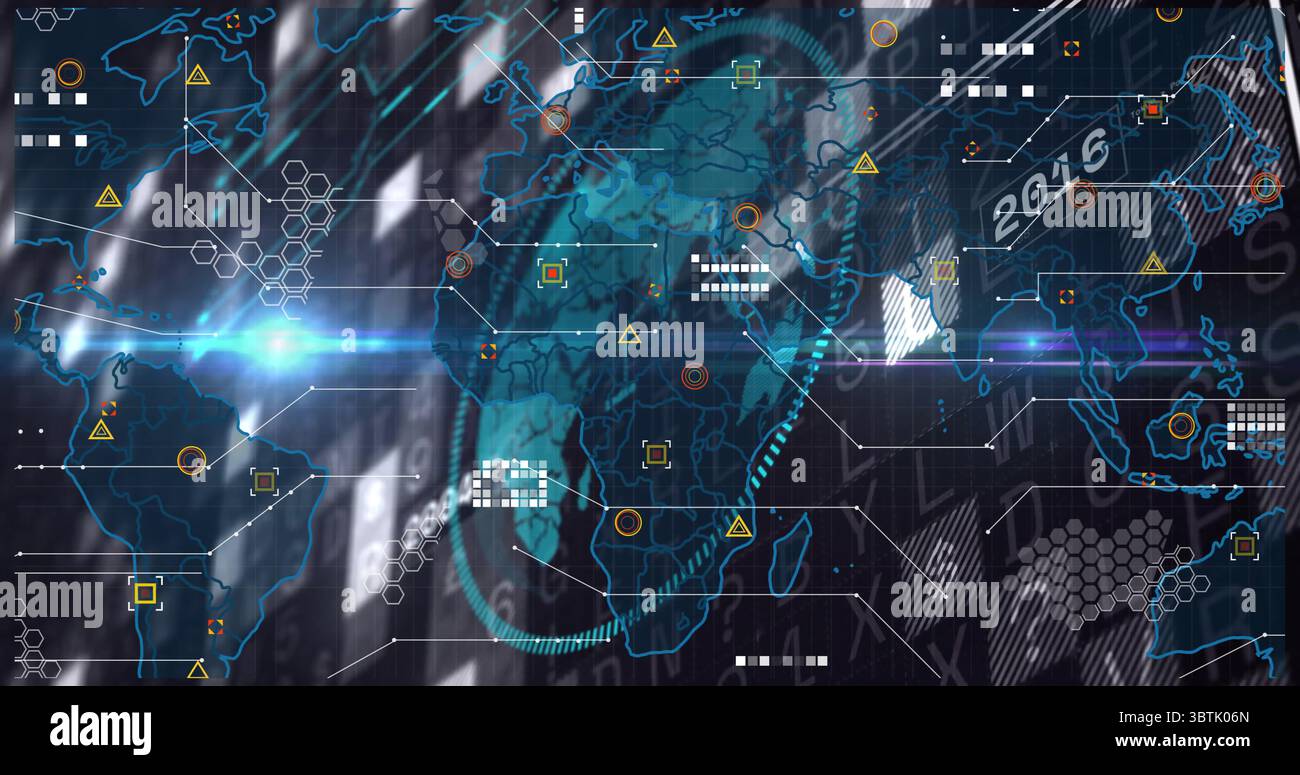 Displaying world map projection hi-res stock photography and images - Alamy