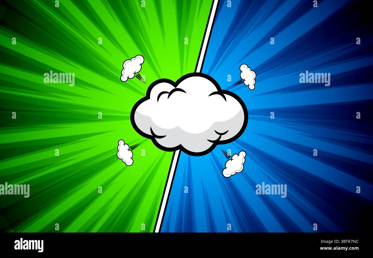 Comic versus fight template background. Vector illustration Stock ...
