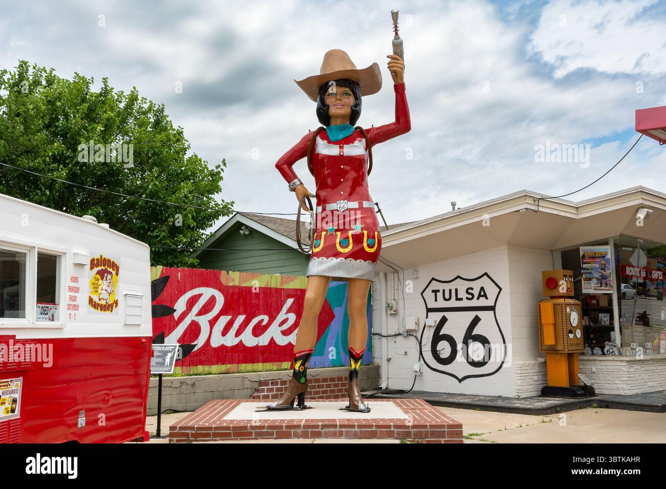Tulsa, Oklahoma, USA - June 18th 2025 - The famous 'Stella Atom ...