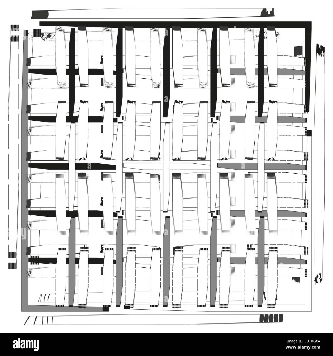 Building blueprint scheme. Architecture plan layout. Construction ...