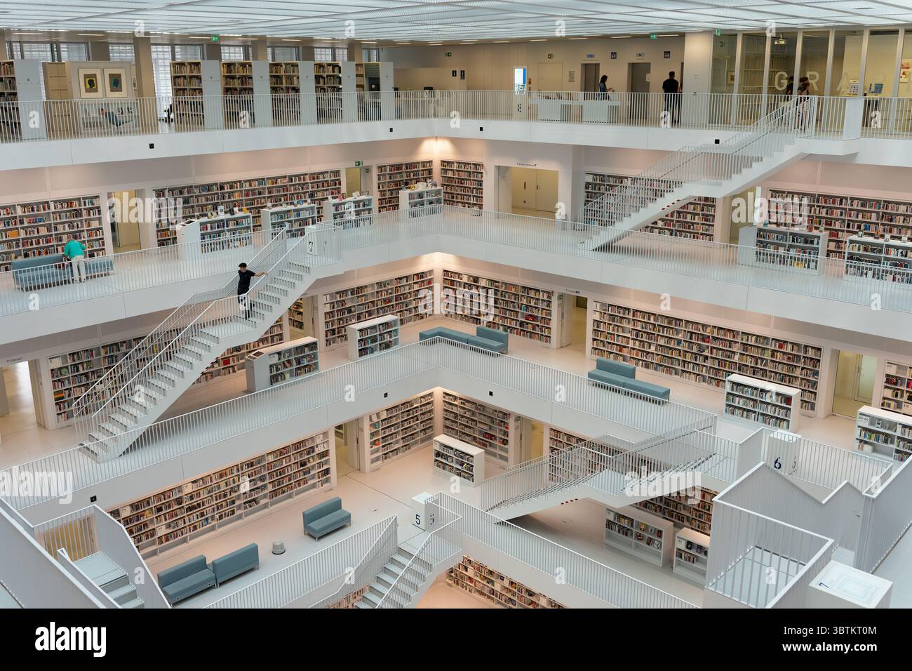 Stuttgart City Library Interior Modern European Architecture Famous ...