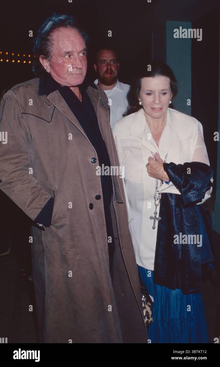 Johnny Cash and June Carter Cash at a performance of Gore Vidal’s “The ...