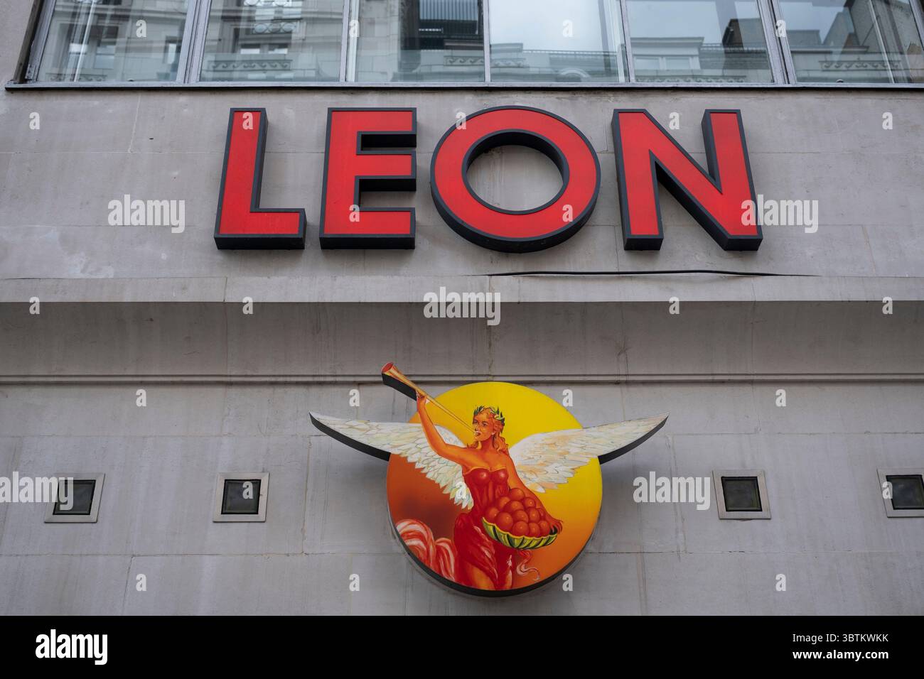 Sign for the food brand Leon on 9th July 2025 in London, United Kingdom ...