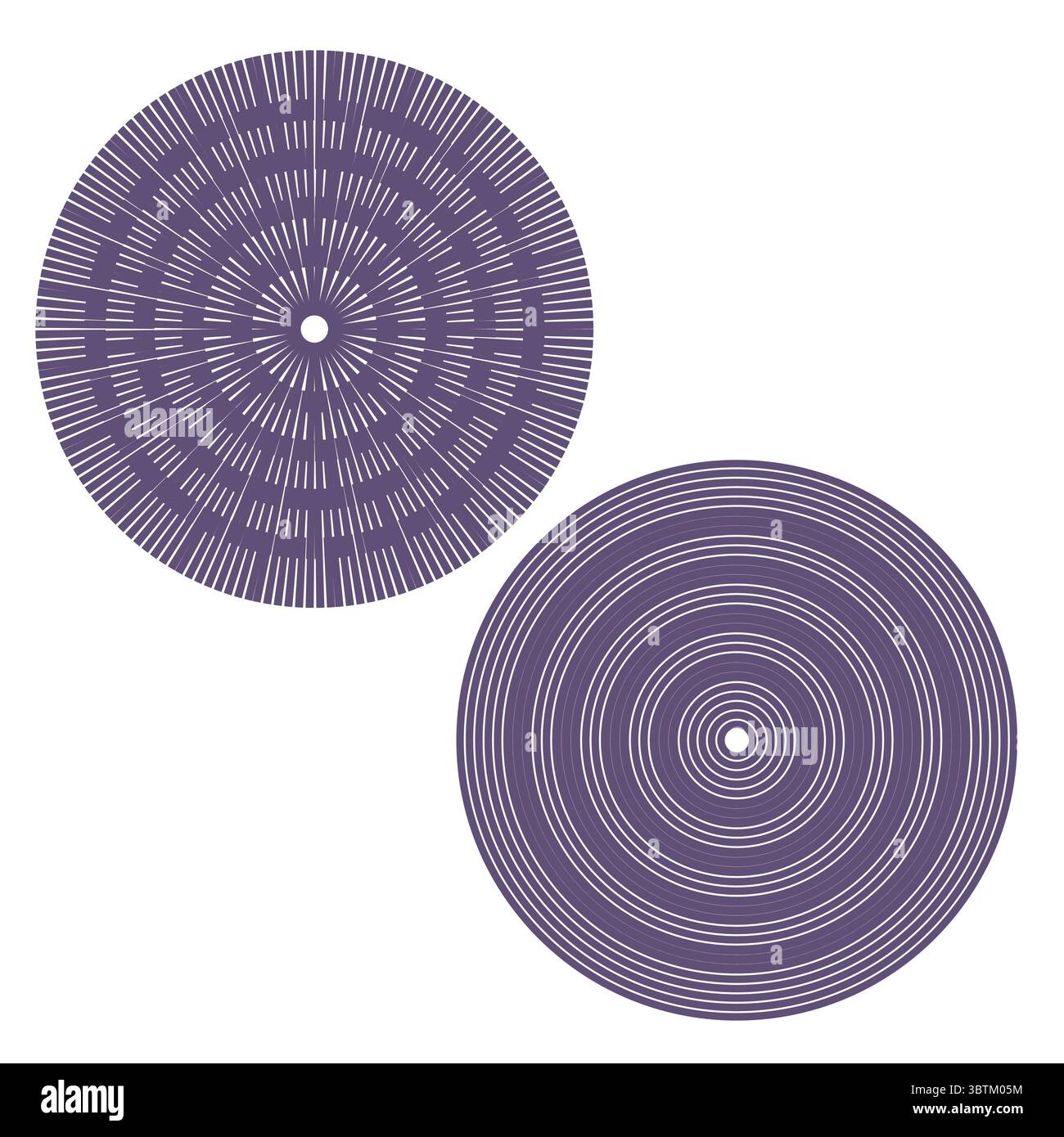 Concentric circle elements. Wave pattern forms. Geometric Vector shapes ...