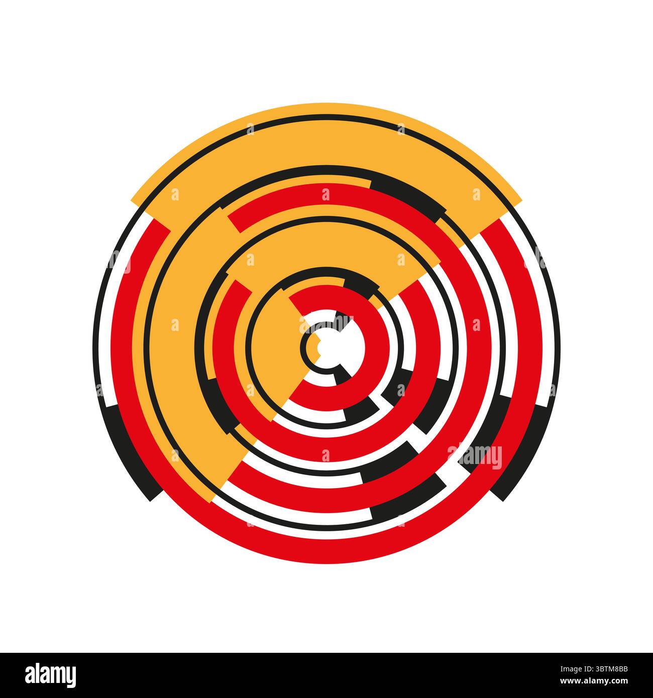 Concentric circle elements. Dynamic color Vector. Abstract modern ...