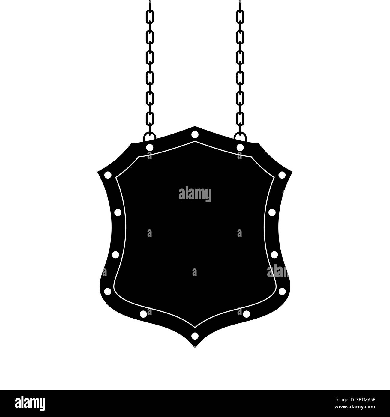 Sign hanging chains Stock Vector Images - Alamy