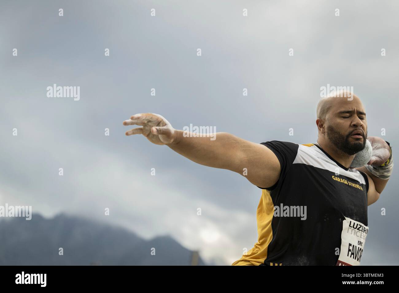 Ireland's Eric Favors in action during the shot put competition at the ...