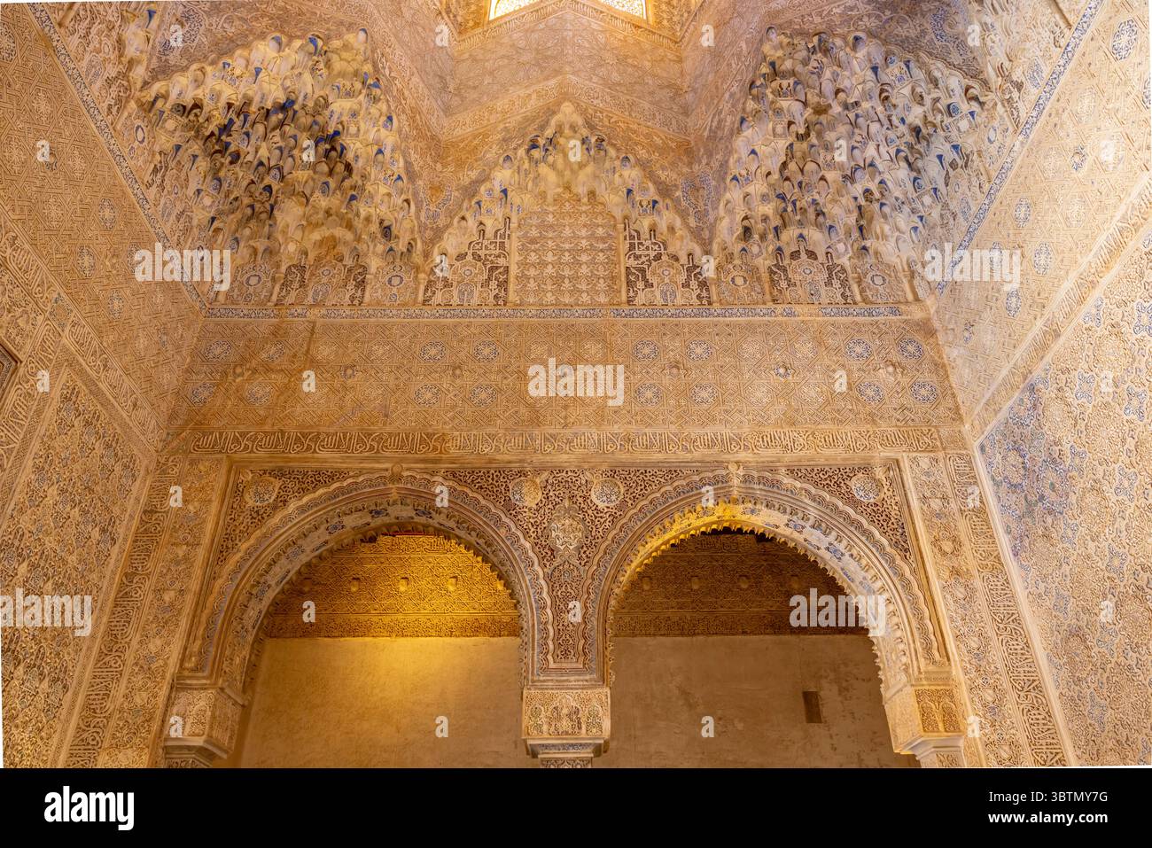 Impressive moorish architecture with detailed stucco ceiling and arches ...