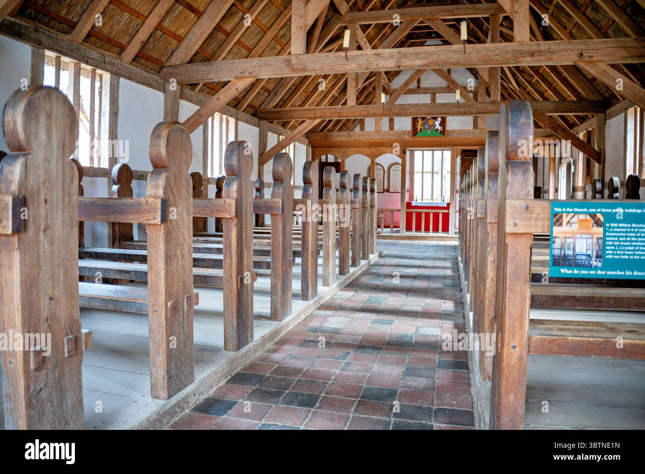James Fort Anglican Church Interior Jamestown Virginia // JAMESTOWN ...