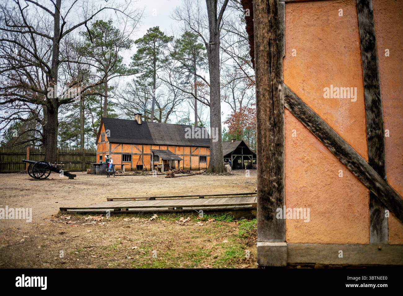 JAMESTOWN, Virginia — The recreated James Fort at Jamestown Settlement ...