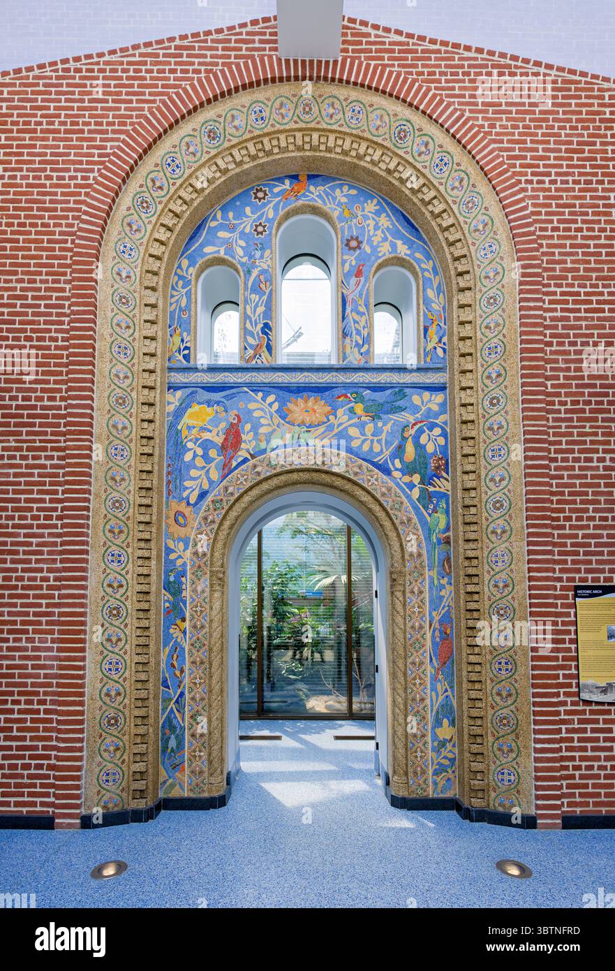 WASHINGTON DC — A stegosaurus mosaic adorns the main entrance to the ...