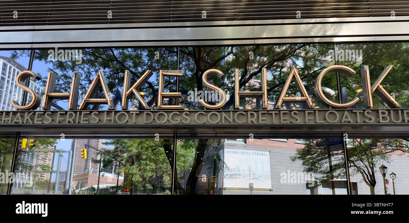 Shake Shack, building exterior detail, New York City, New York, USA ...
