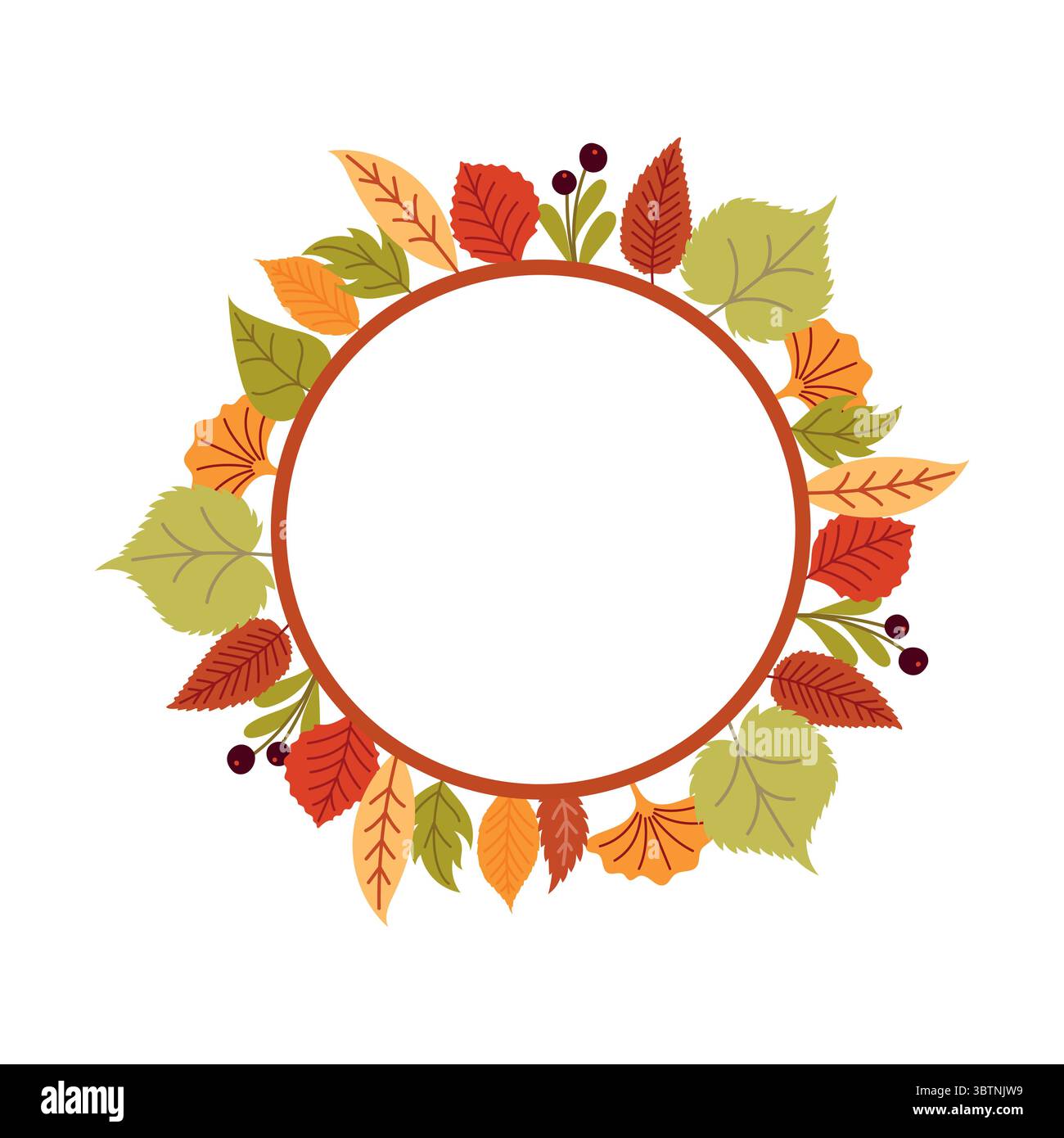 Round yellow frame made Cut Out Stock Images & Pictures - Alamy