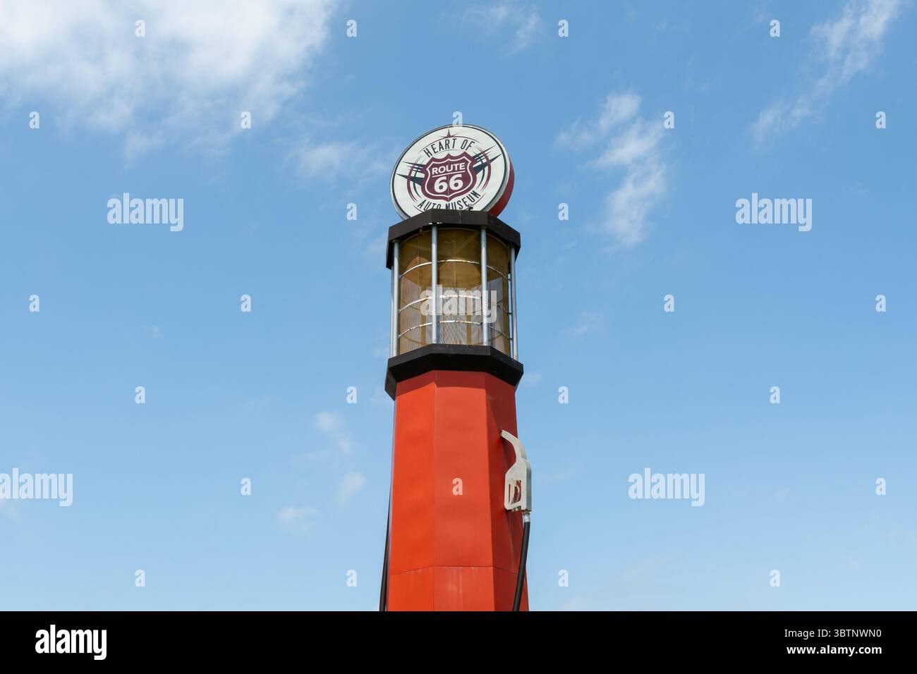 Sapulpa, Oklahoma, USA - June 18th 2025 - The worlds tallest gas pump ...