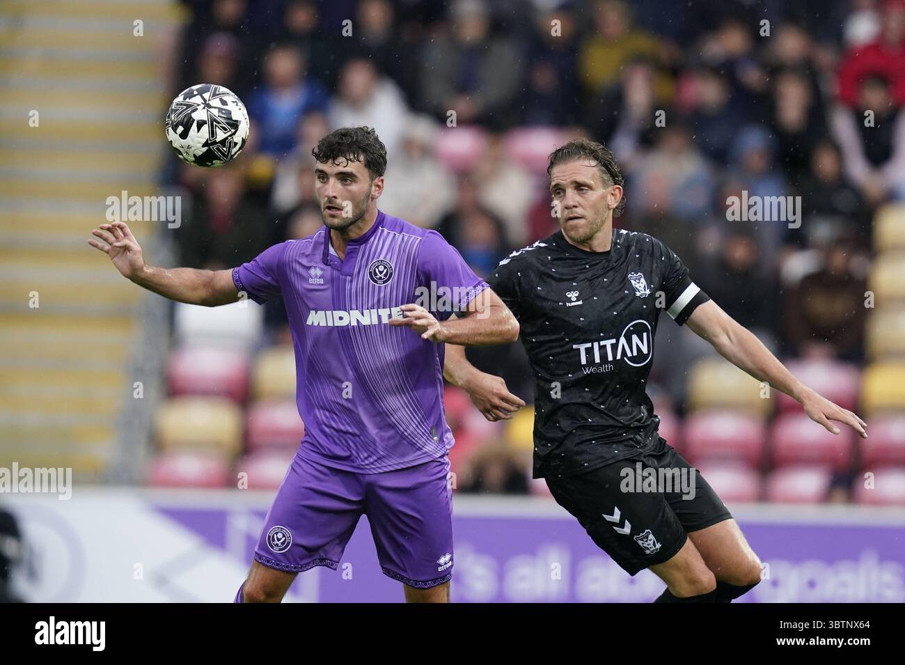York, England, 15th July 2025. Tom Cannon of Sheffield United in action ...