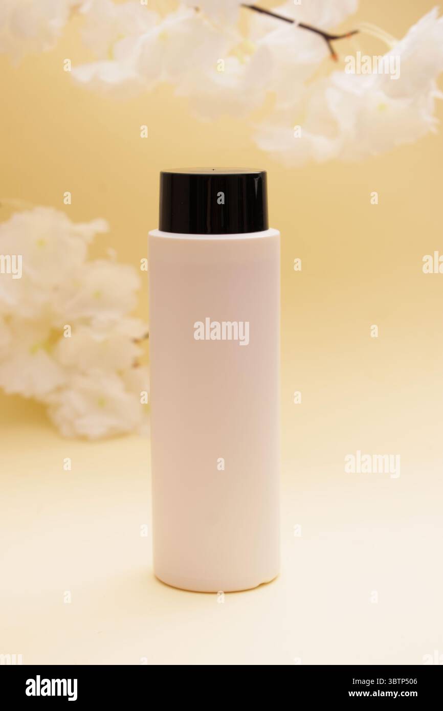 Cosmetic mockups with clean packaging and natural elements, ideal for ...