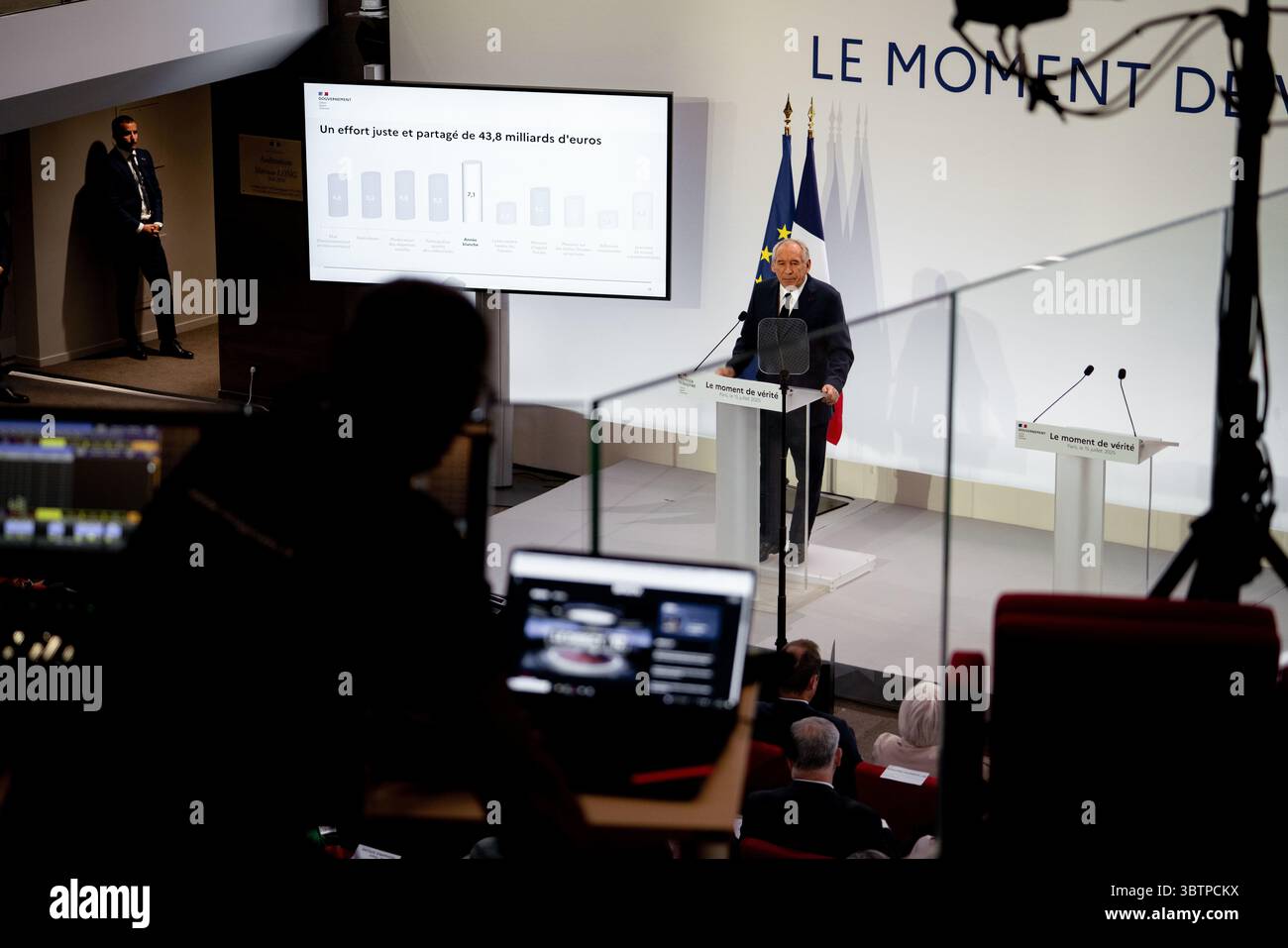 Paris, Potenza, FRA. 15th July, 2025. French Prime Minister FRANÃ‡OIS ...