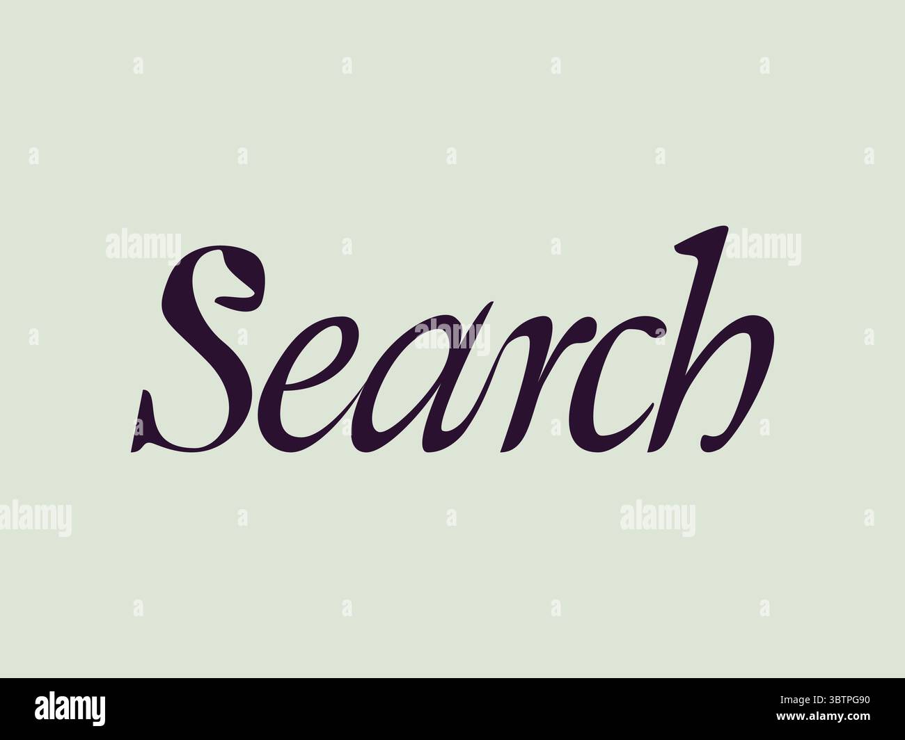 Elegant Stylish Vector Typography Design with Curved Letters and Unique ...