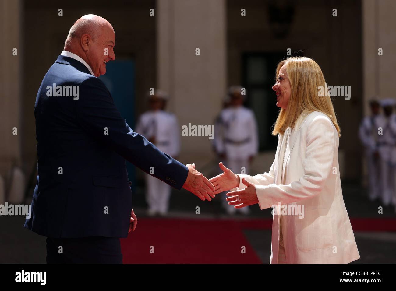 Rome, Italy, July 15, 2025: Italian Prime Minister Giorgia Meloni ...