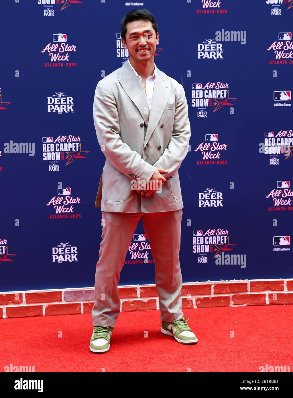 Atlanta, United States. 15th July, 2025. Cleveland Guardians outfielder ...