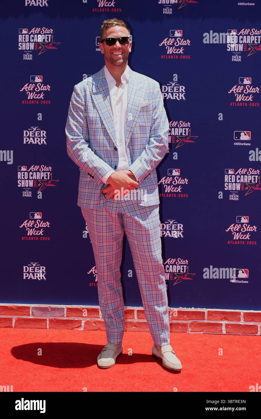 San Diego Padres' Jason Adam arrives on the red carpet for the MLB ...