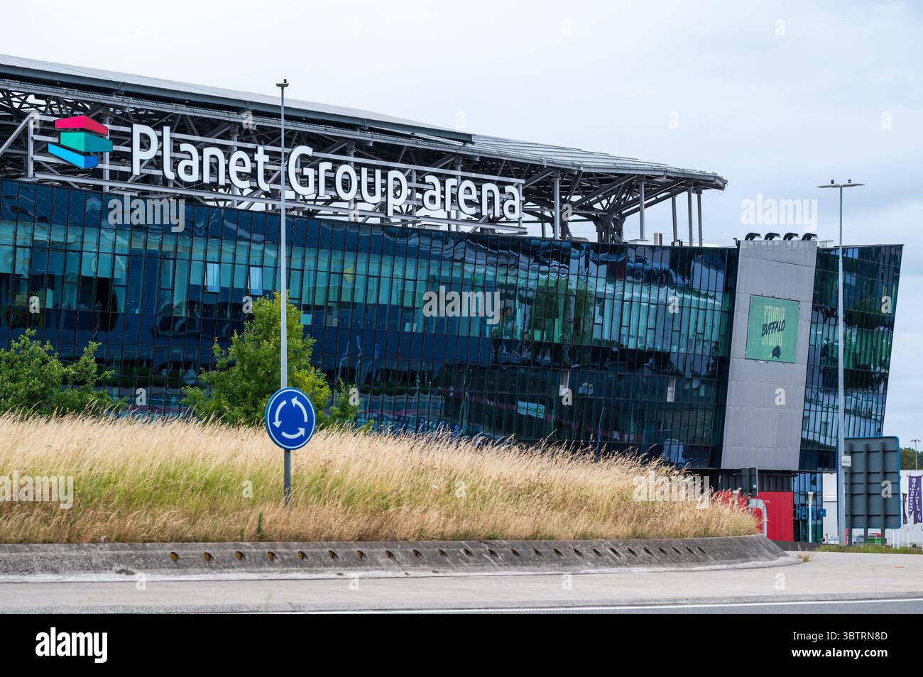 The Planet group Arena of KAA Gent, a soccer stadium in the Jupiler Pro ...