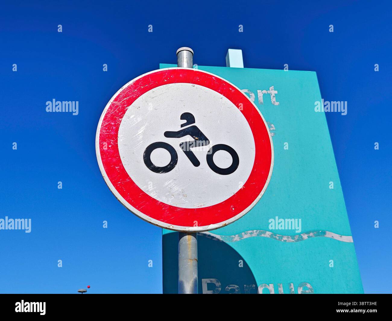 cycling ban road traffic sign, bicycle prohibition on the road cycling ...