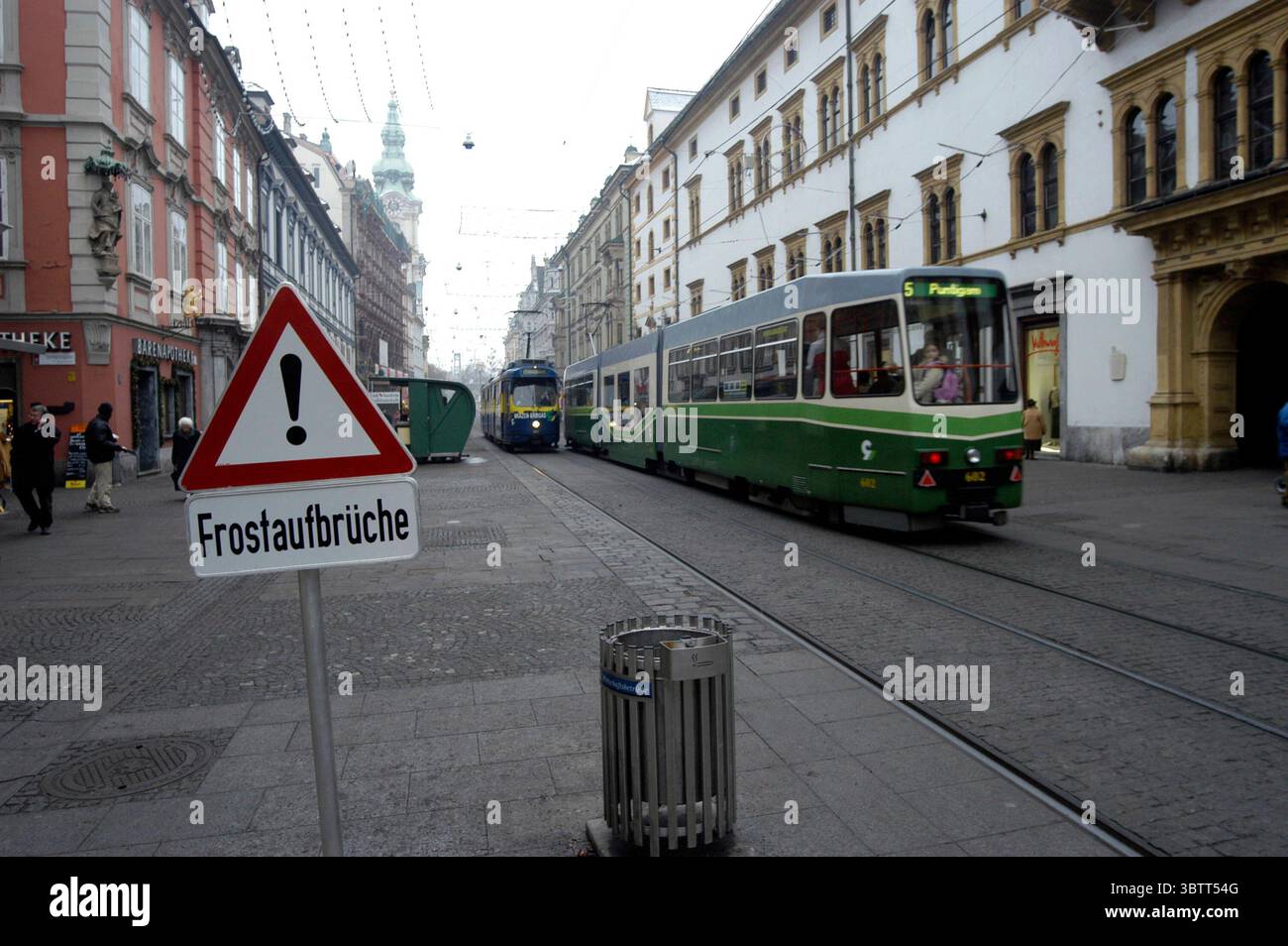 severe road damage and damage to the pavement, traffic infrastructure ...