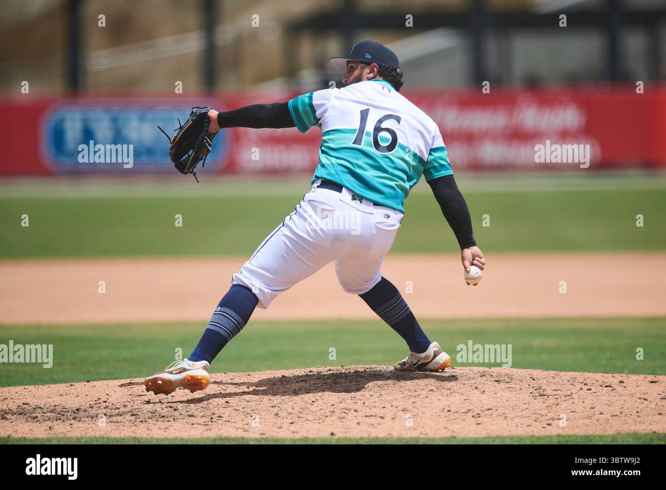 Asheville Tourists pitcher Jean Pinto (16) delivers a pitch during a ...