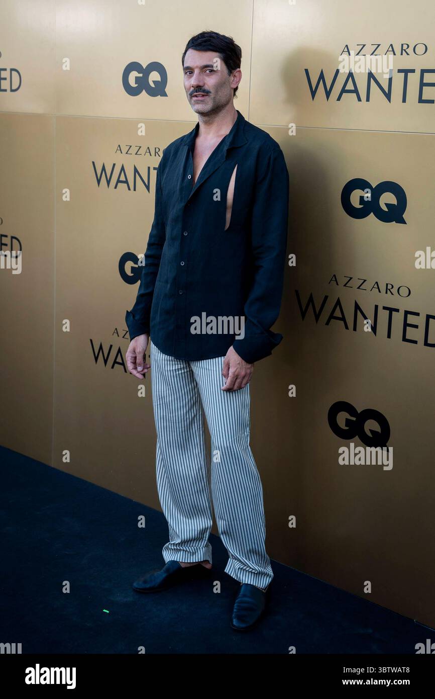 GQ & Azzaro Summer Party, Madrid, Spain - 15 Jul 2025 Marco Lorente ...