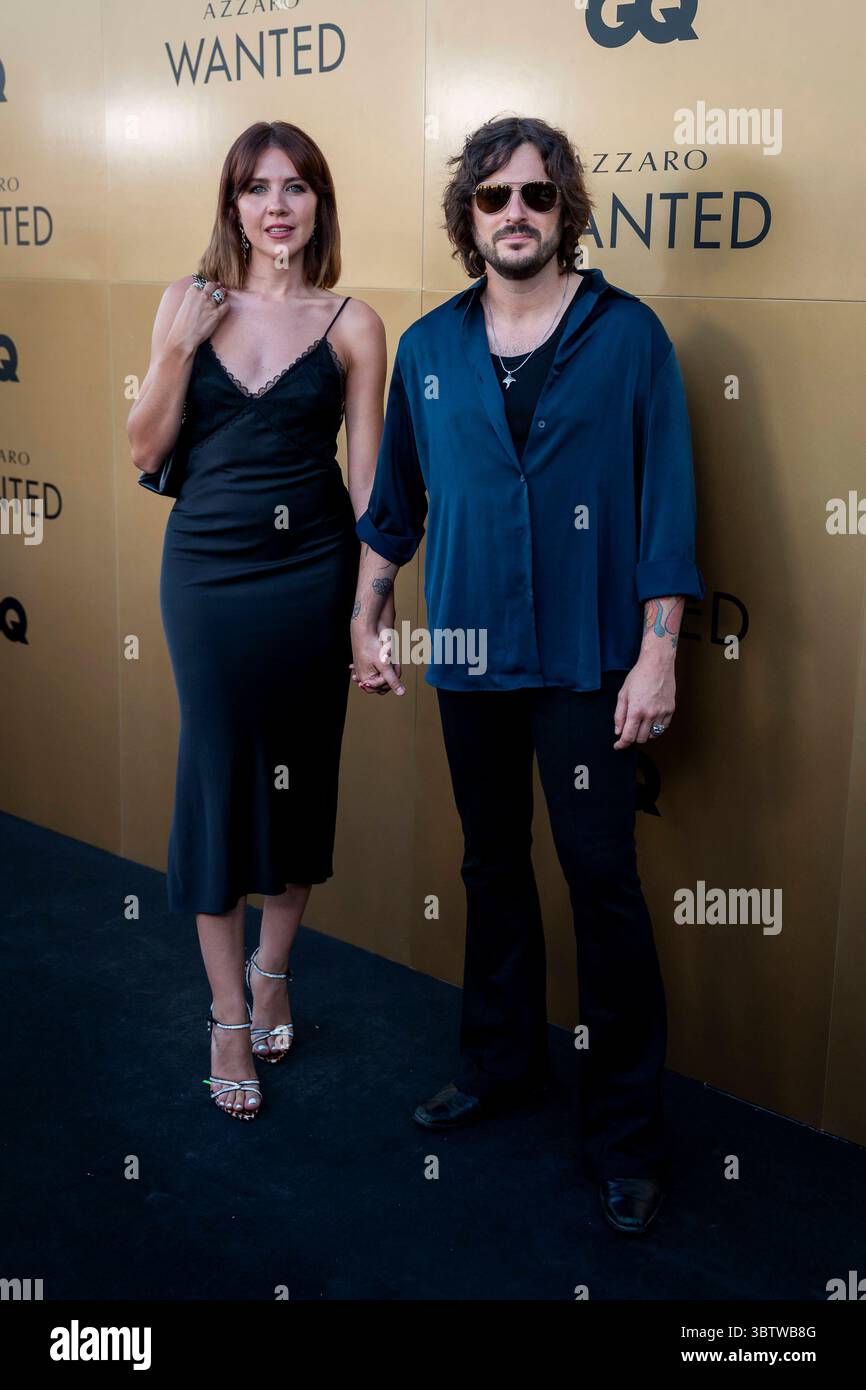 GQ & Azzaro Summer Party, Madrid, Spain - 15 Jul 2025 Andrea Guasch and ...