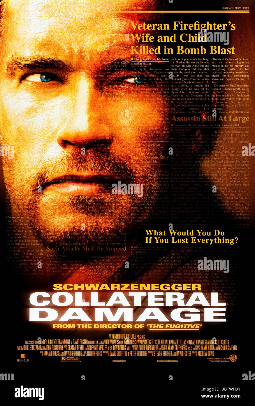 Collateral Damage (2002) directed by Andrew Davis and starring Arnold ...