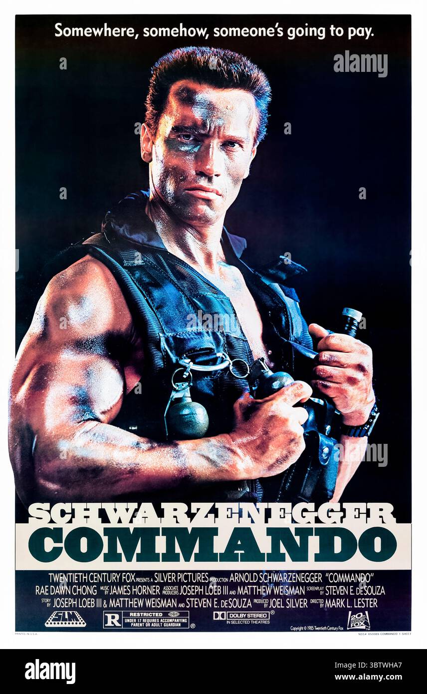 Commando (1985) directed by Mark L. Lester and starring Arnold ...