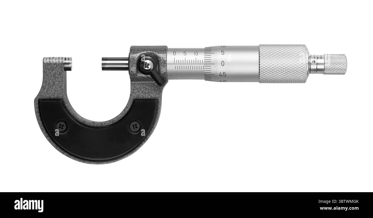 Micrometer isolated on white background Stock Photo - Alamy