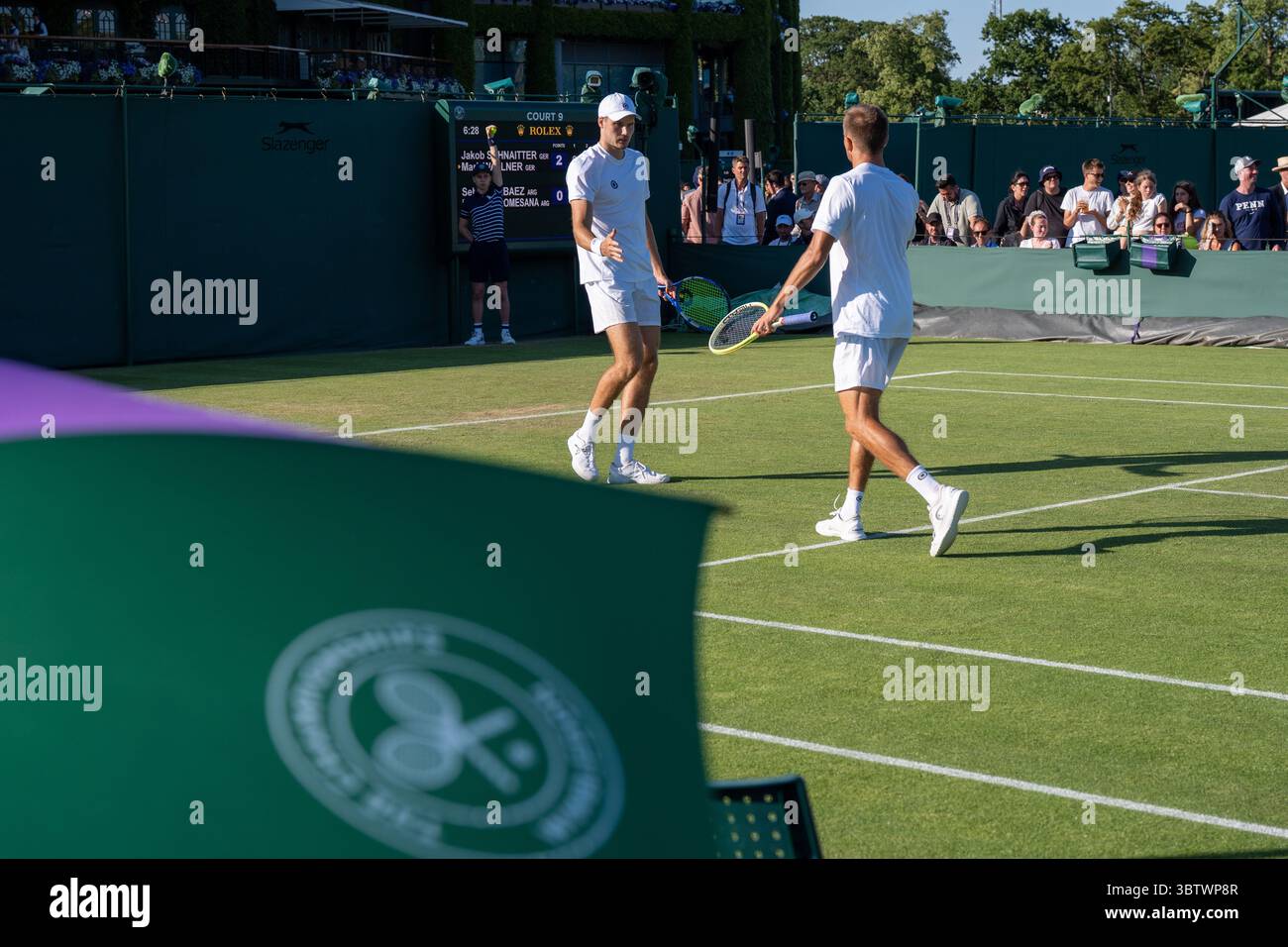 LONDON, ENGLAND - JULY 2: Jakob Schnaitter of Germany, Mark Wallner of ...