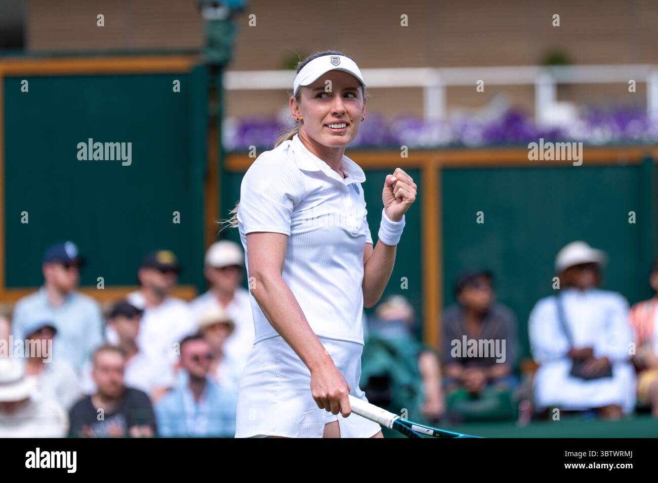 LONDON, ENGLAND - JULY 3: Ekaterina Alexandrova of Russia during ...