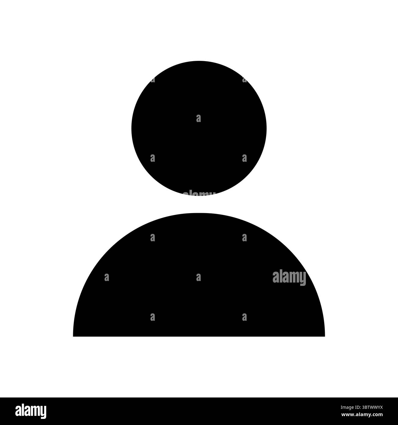 User avatar icon. Generic person symbol. Simple profile design. Vector ...