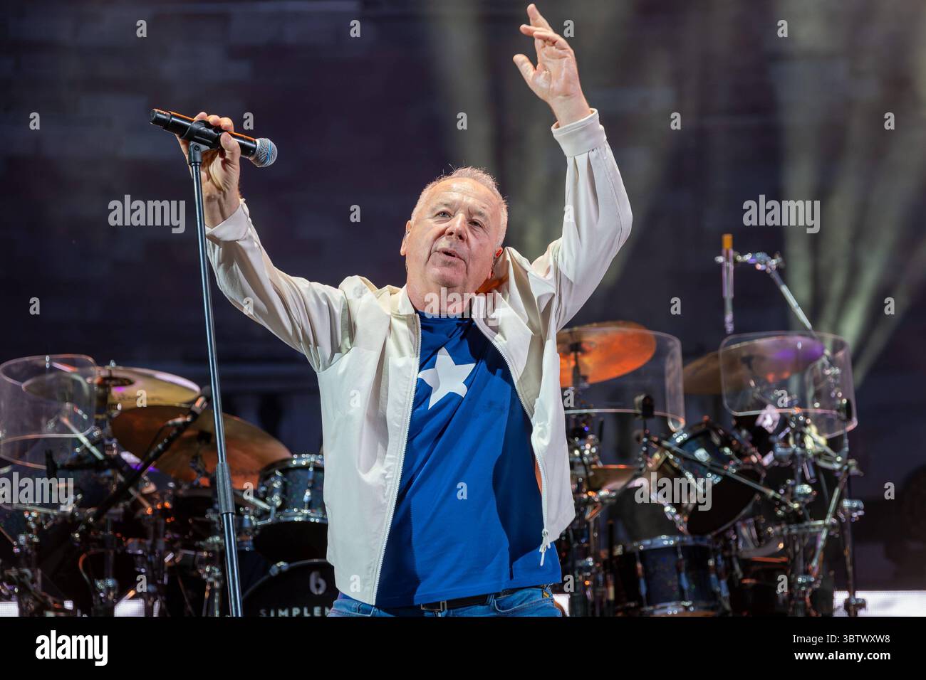 Music Concert - Simple Minds - Summer Live 2025 Jim Kerr, lead vocal of ...