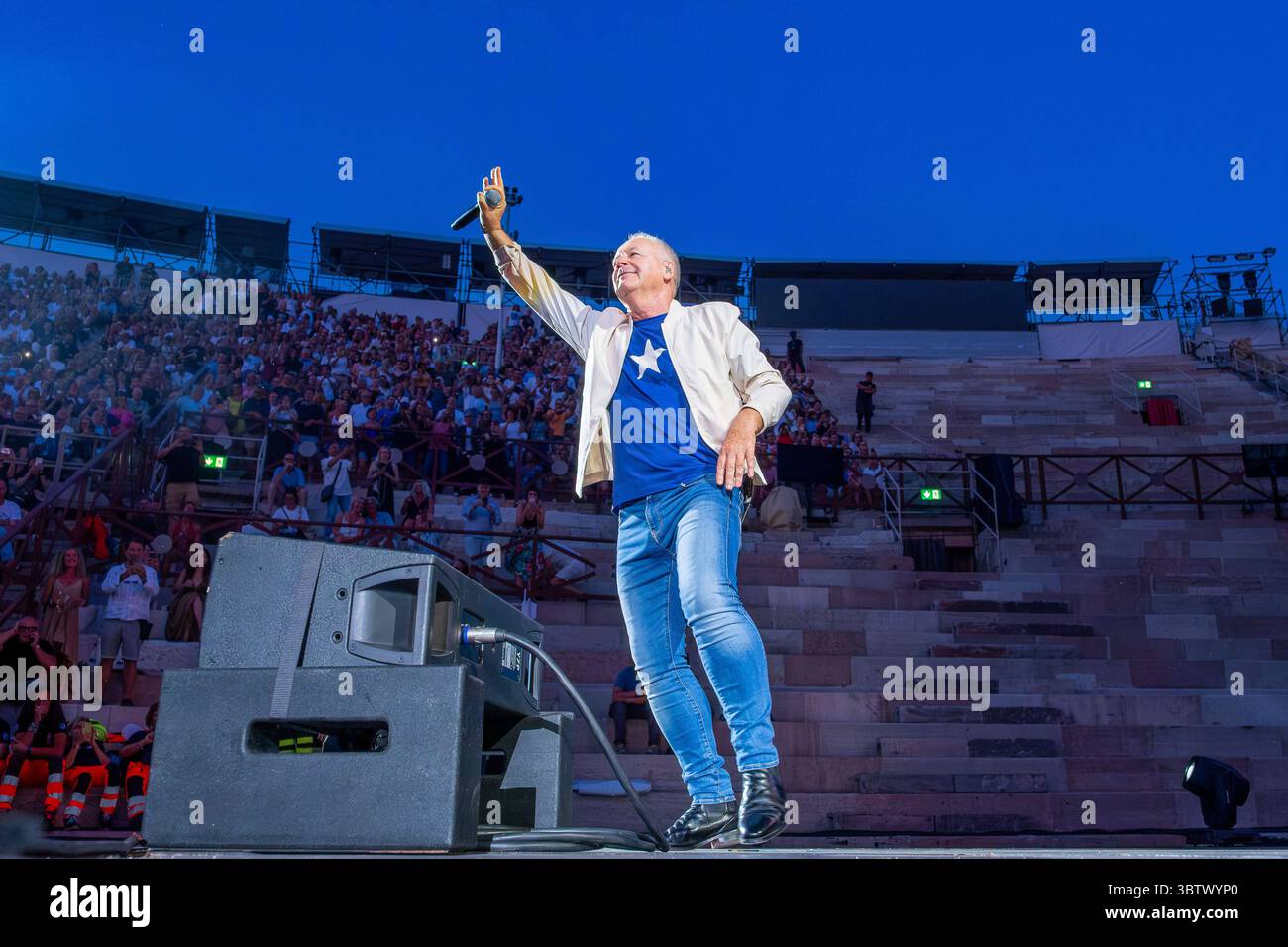 Music Concert - Simple Minds - Summer Live 2025 Jim Kerr, lead vocal of ...