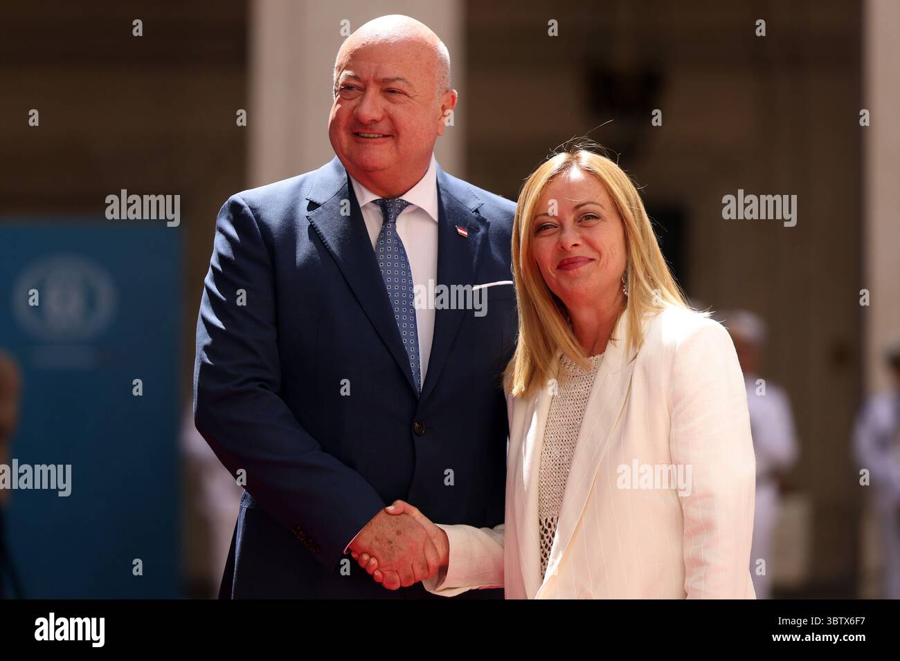 Rome, Italy. 15th July, 2025. Italian Prime Minister Giorgia Meloni ...